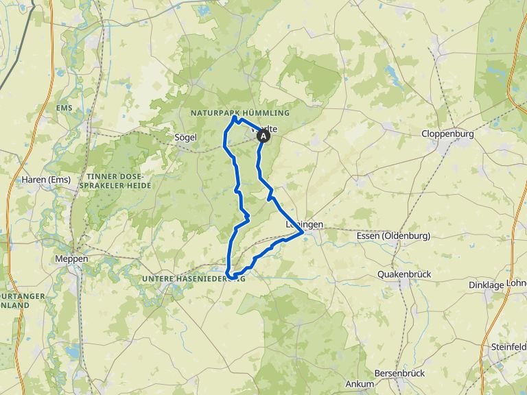 Hümmlinger Flüsse-Tour im Emsland | Fahrradtour | Komoot